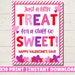 Valentine's Day Sweet Treat Sign: Staff Appreciation Printable ...