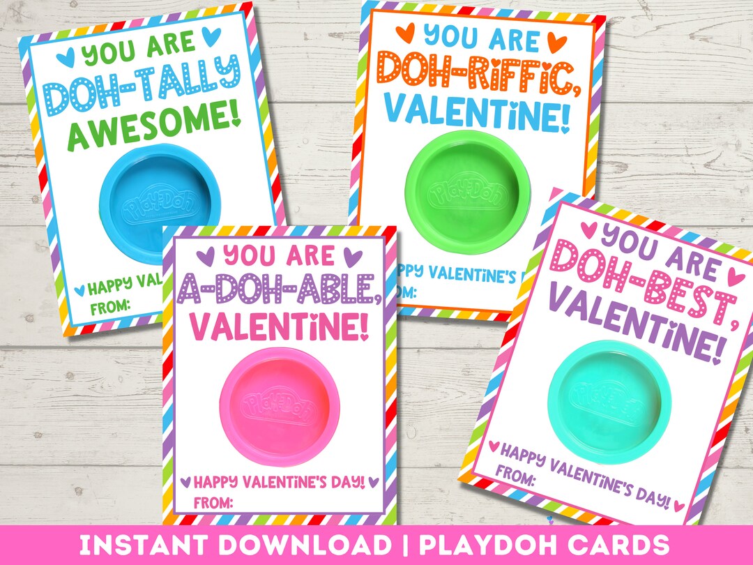 Playdoh Valentine Cards | Classroom Valentines | A-doh-able Kids ...