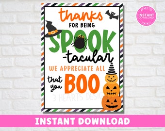 Printable Spooktacular Pink Halloween Gift Tags for Appreciation ...