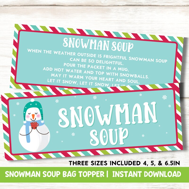 Snowman Soup - Etsy