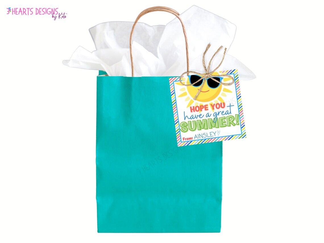 End of School Gift Tag Printable Last Day of School Tag - Etsy