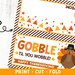 Fall Goodie Bag Toppers | Thanksgiving Treat Tags | Digital Cookie ...