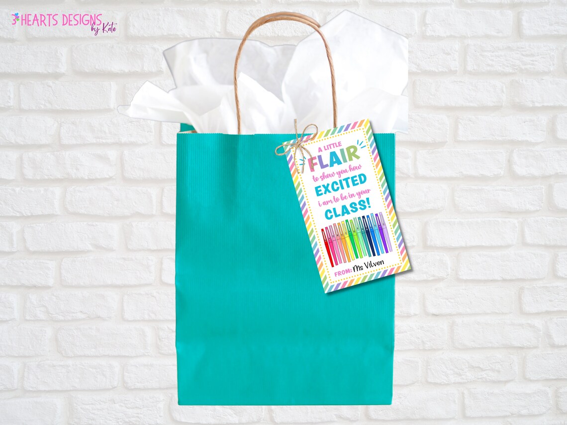 Back to School Teacher Gift Tag First Day of School - Etsy
