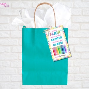 Back to School Teacher Gift Tag | First Day of School Printable | Flair ...