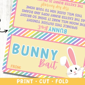 Easter Bunny Bait Treat Bag Topper: Printable Gift Tag | Instant ...