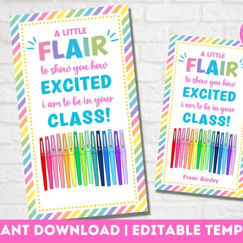 Back to School Teacher Gift Tag First Day of School - Etsy