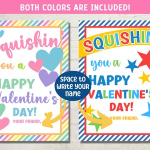 Squishy Valentine Cards Printable | Valentines Day Mochi Squishy Gift ...
