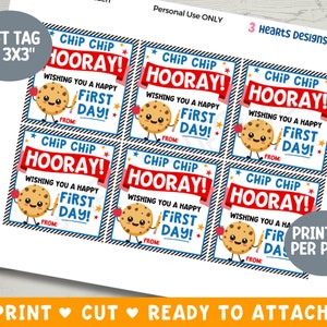 Happy First Day of School Printable | Teacher Appreciation Chip Chip ...