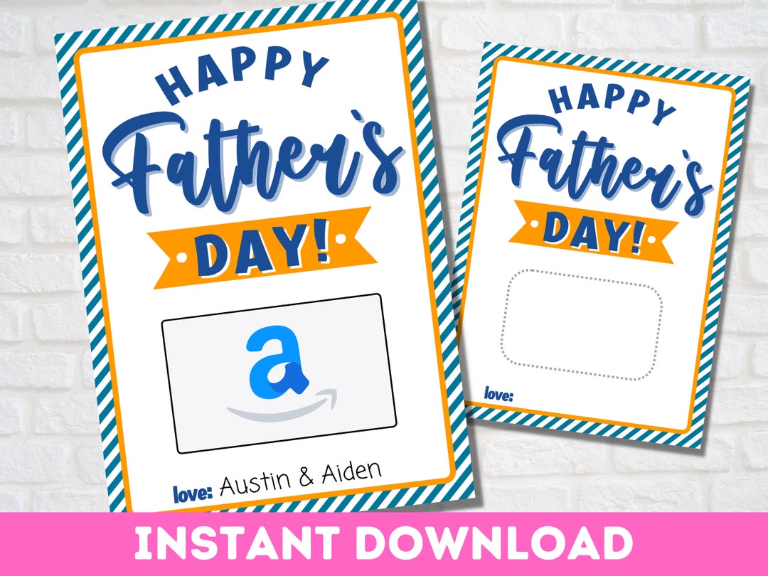 Fathers Day Gift Card Holder | Printable Fathers Day Card | Gift for ...