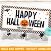 INSTANT DOWNLOAD Halloween Ghost Poop Treat Bag Toppers - Etsy
