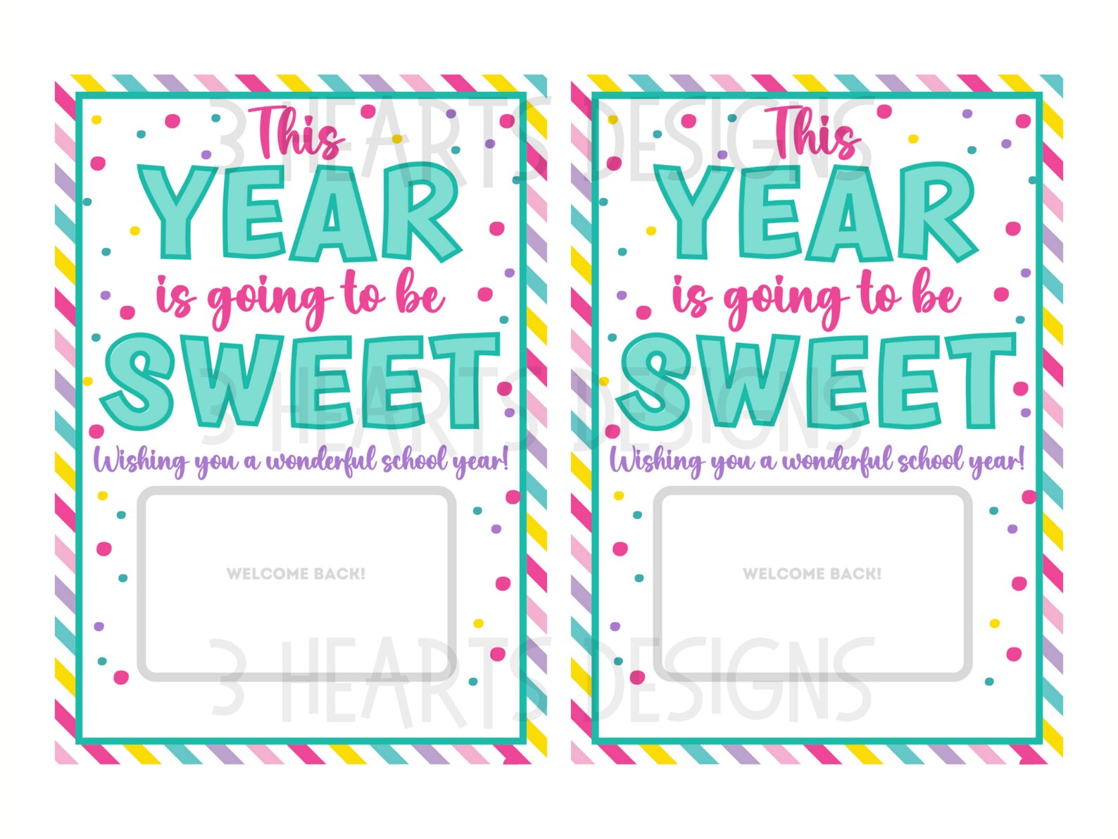Back to School Gift Card Holder Printable First Day of - Etsy
