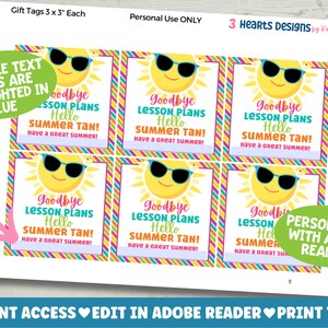 Teacher Appreciation Printable | End of Year Teacher Gift | Last Day of ...