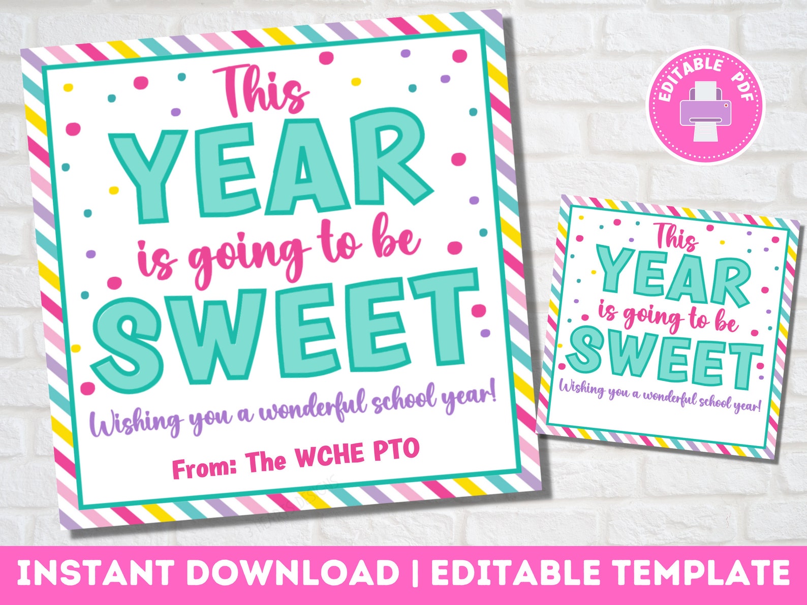 Back to School Teacher Gift Tag Sweet Treats Tag First Day - Etsy