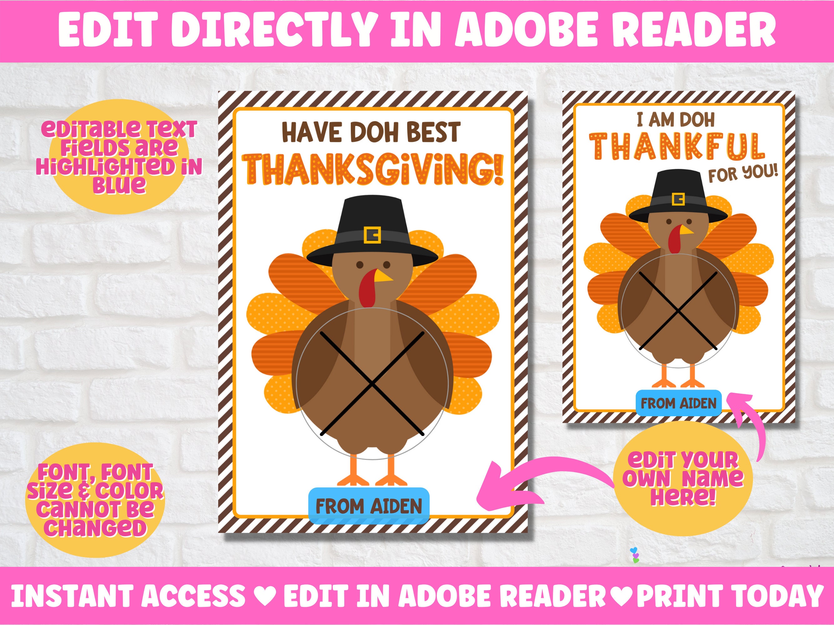 Printable Thanksgiving Play Doh Activity Cards for Kids | Non-candy ...