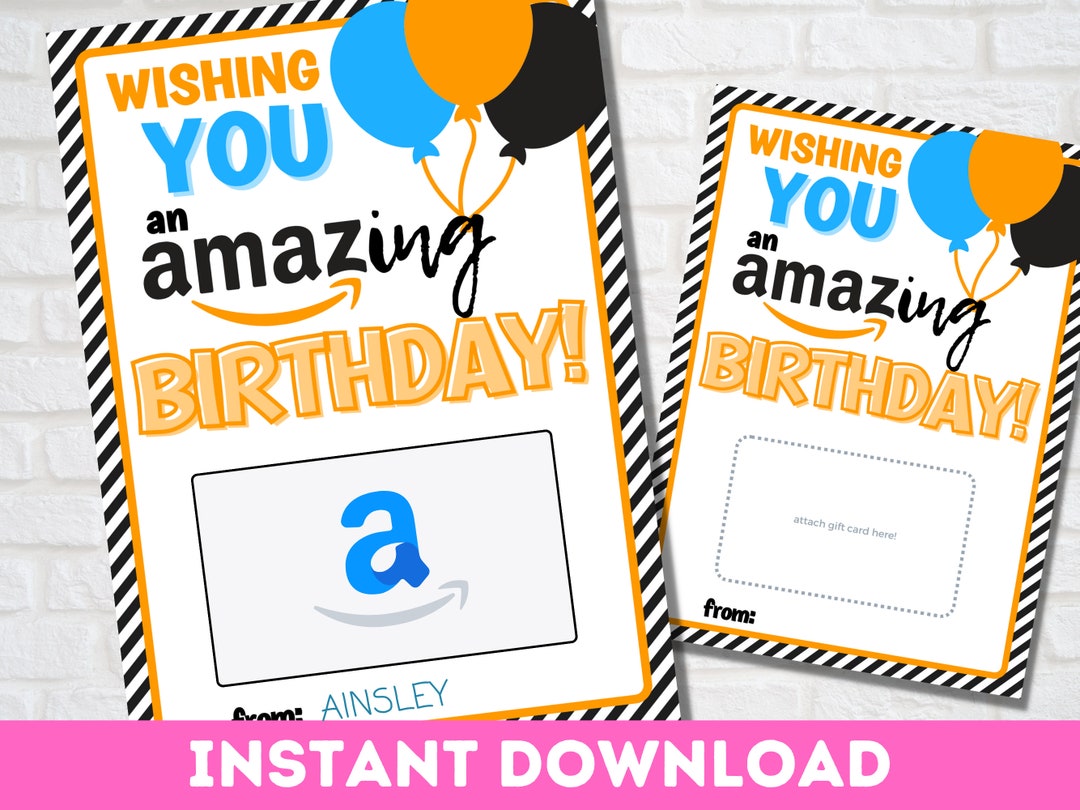 Birthday Gift Card Holder Happy Birthday Gift Card Have an Amazing ...