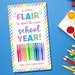 Flair Pen Gift Tag: Back to School Teacher Printable | Instant Download ...