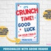 Good Luck Tags Printable Crunch Candy Favor Test - Etsy