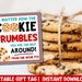 Cookie Gift Tag Printable Staff Appreciation Crumble Cookie Teacher ...