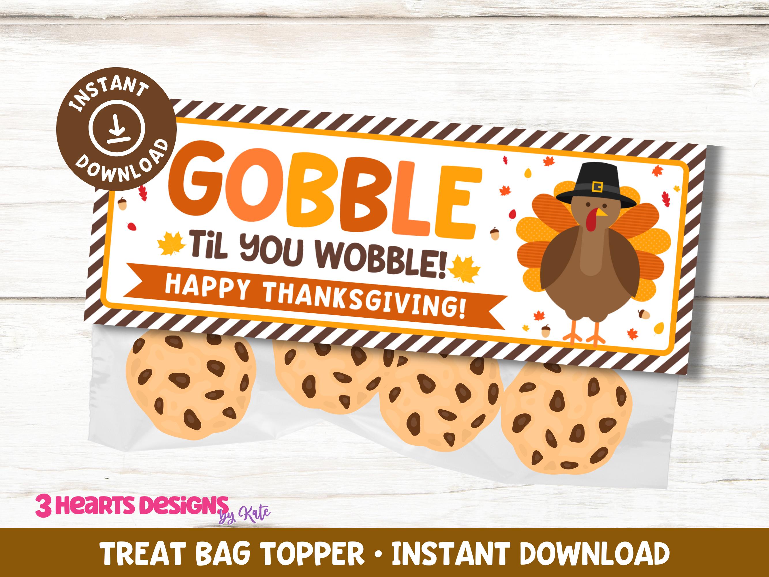 Fall Goodie Bag Toppers | Thanksgiving Treat Tags | Digital Cookie ...