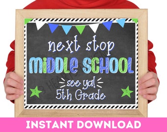 Last Day of Middle School - Etsy