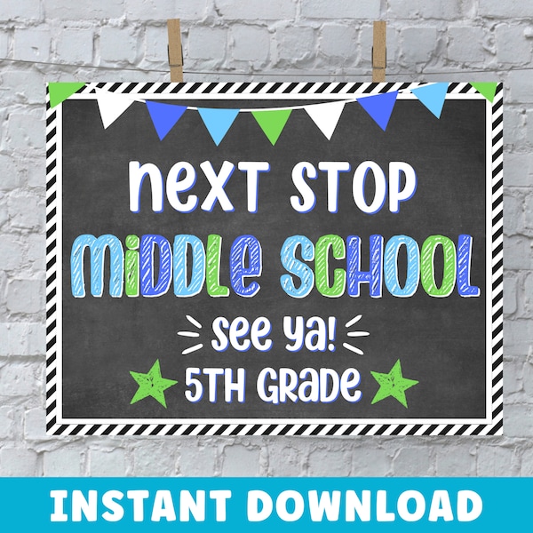 5th Grade Sign - Etsy