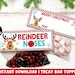 Santa Kisses Treat Topper Digital Download for Christmas Goody Bags ...