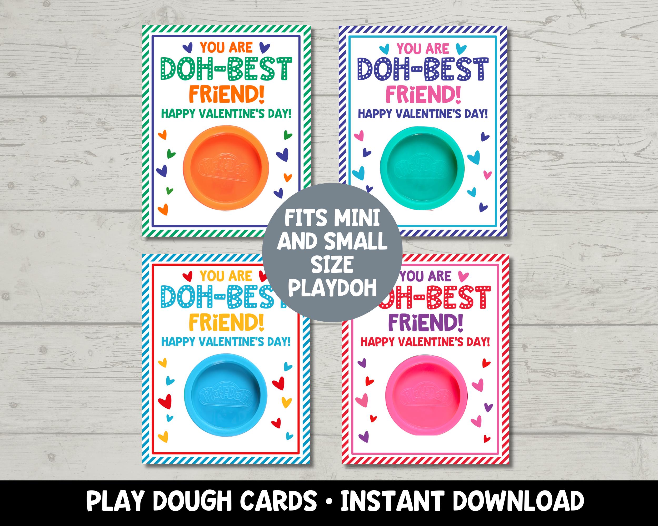 Playdoh Valentine Cards: Editable Classroom Gift Tags | Instant ...