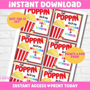 First Day of School Gift Tag Printable | Welcome Back to School ...