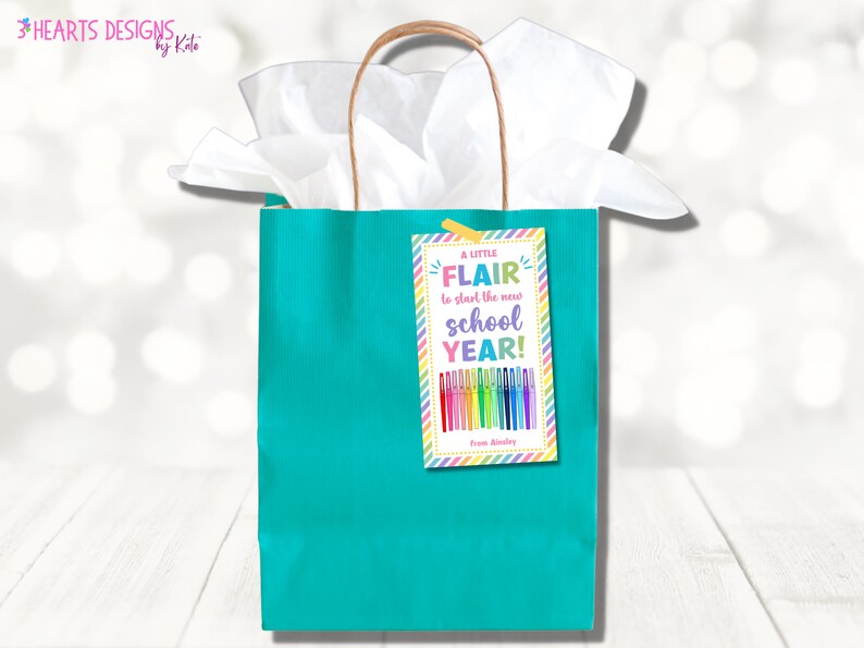 Back to School Teacher Gift Tag First Day of School - Etsy