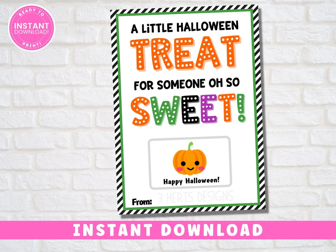 Halloween Gift Card Holder Printable | Halloween Treat for Someone ...