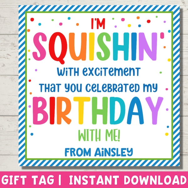 Squishy Party Invitation - Etsy