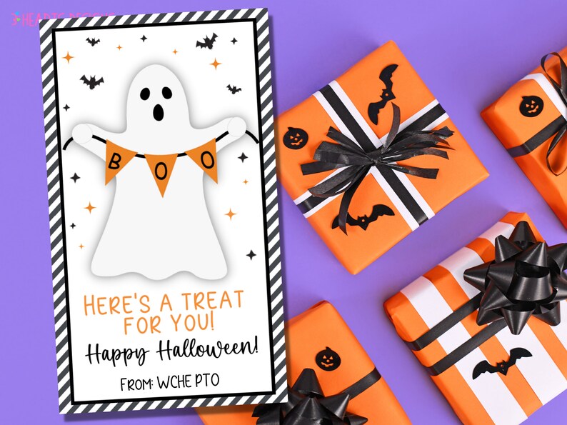 Halloween Favor Tag Boo Tags Halloween Printable Party - Etsy