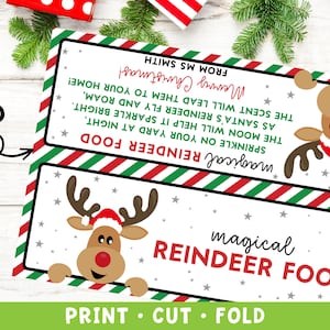 Magic Reindeer Food Treat Bag Topper Printable | Holiday Classroom ...
