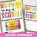 Back to School Teacher Gift Tag Printable | Pencil Gift Tag | First Day ...