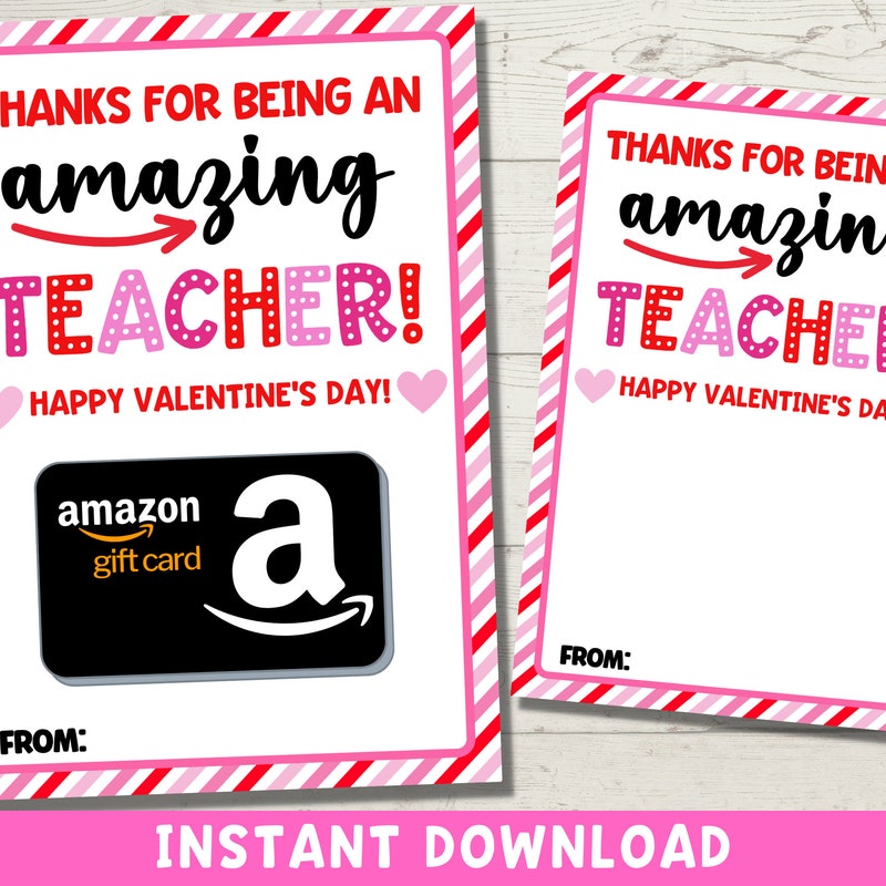 Teacher Valentine Card - Etsy