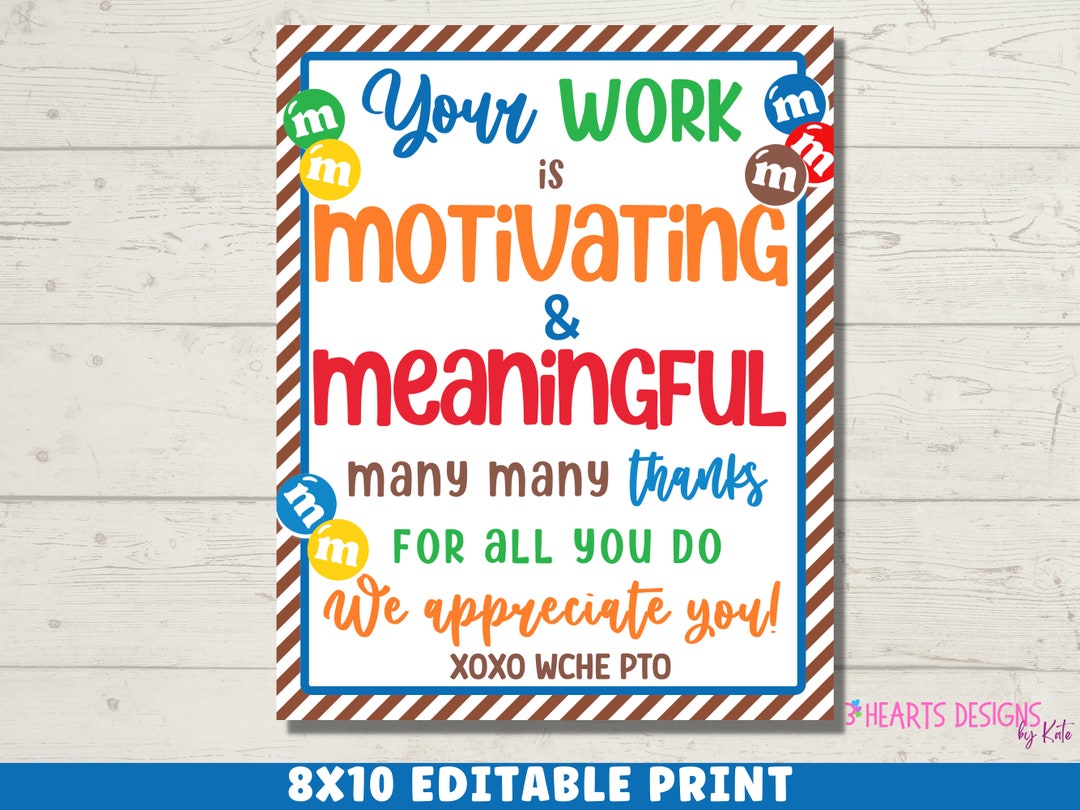 Personalized Staff Appreciation Sign | Many Many Thanks Workroom Print ...