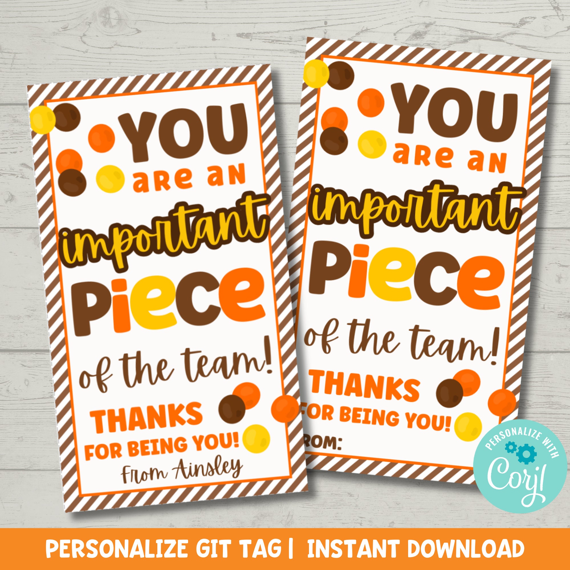 Printable Appreciation Tags for Coworker Gifts, Cheer Dance Coach ...
