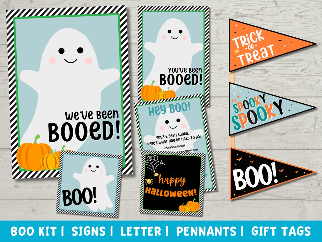 You've Been Booed Halloween Printable Boo Sign - Etsy
