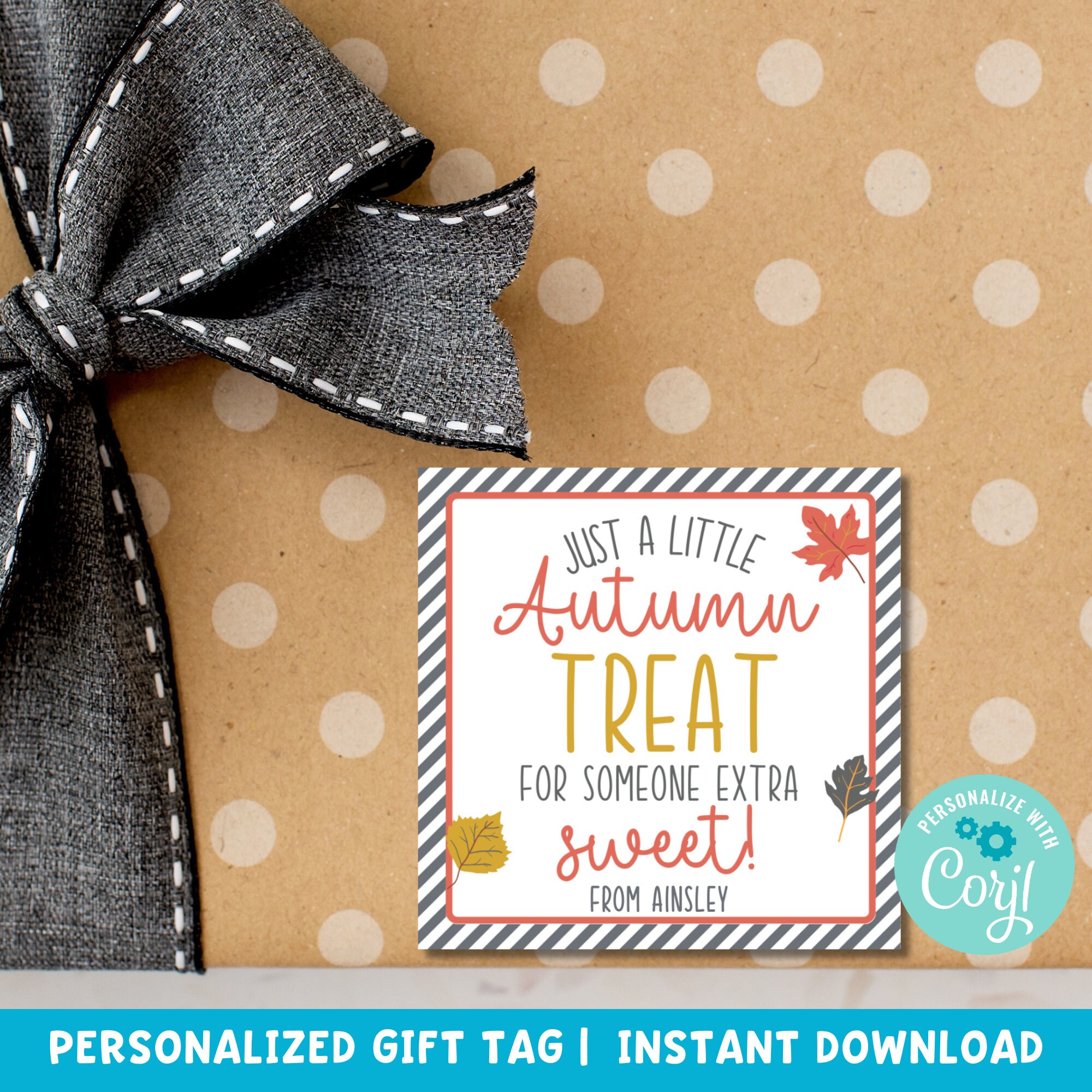 Autumn Printable Treat Tags for Staff, Clients, Teachers, and More ...