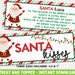 Santa Kisses Treat Topper Digital Download for Christmas Goody Bags ...