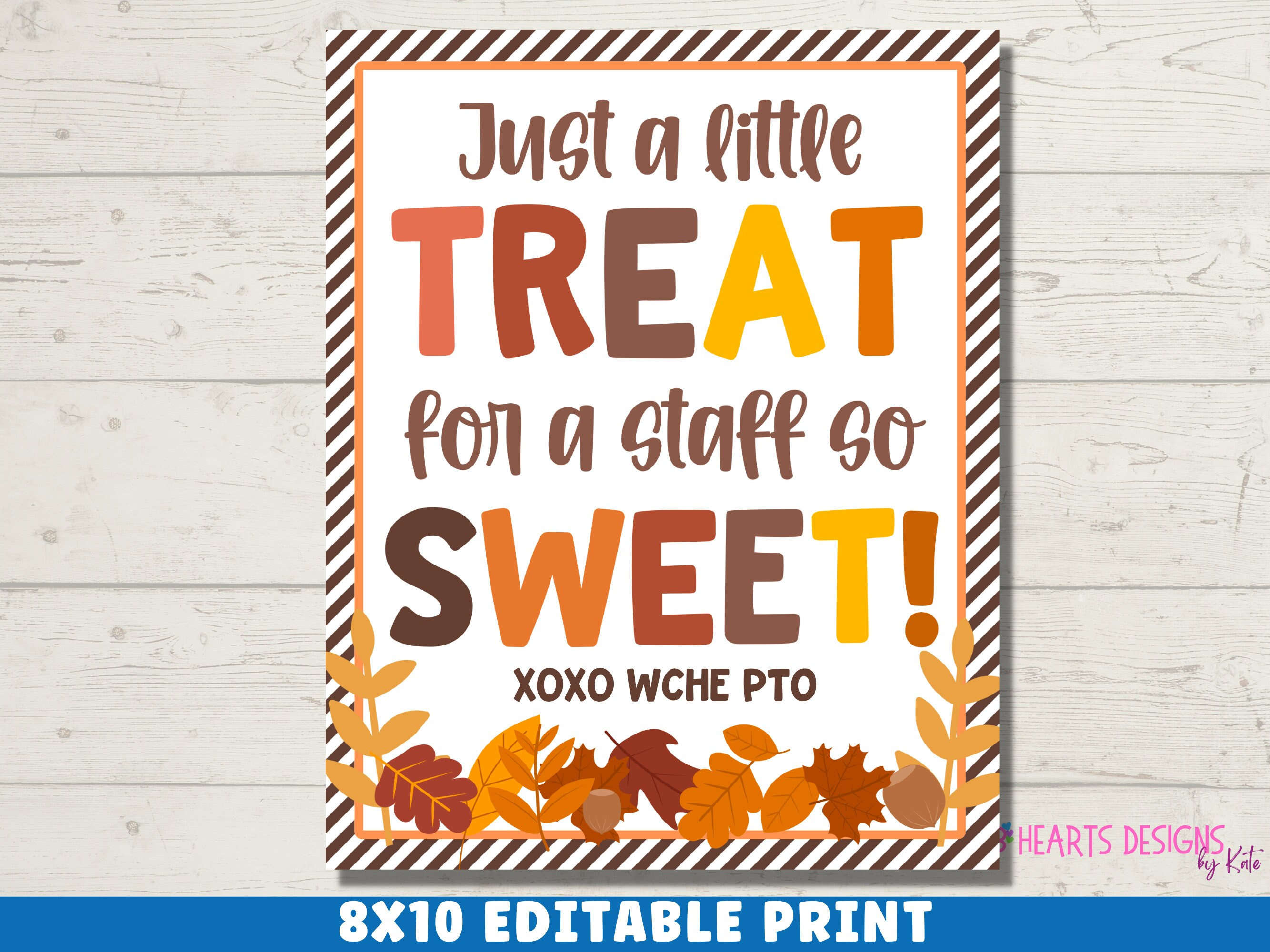 Fall Teacher Appreciation Sign Thanksgiving Pie Printable Instant ...