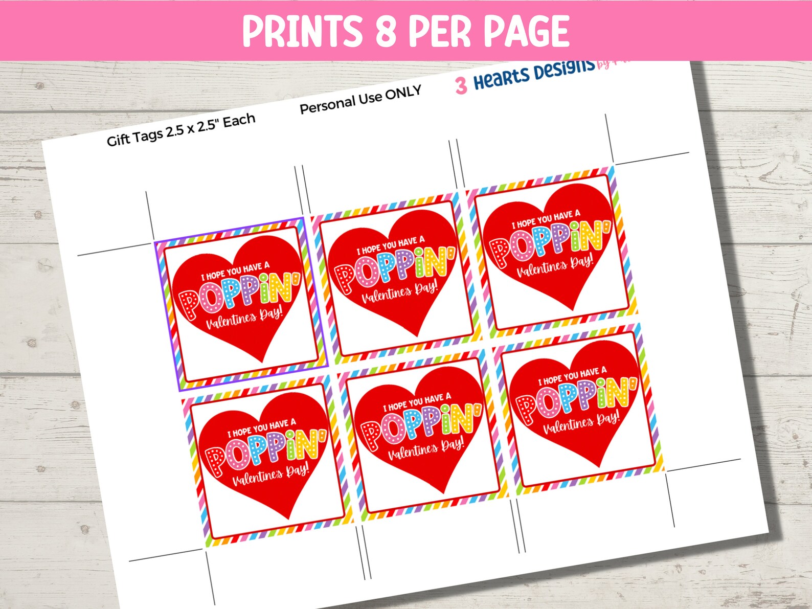 Pop It Valentine Cards Classroom Valentines Printable - Etsy