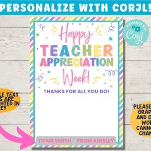 Teacher Appreciation Printable Gift Card Holder | Teacher Appreciation ...