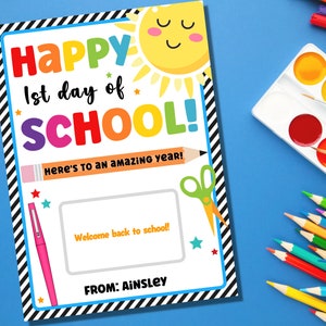 Back to School Gift Card Holder | Happy First Day of School Gift for ...
