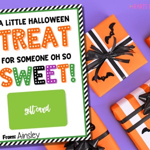 Halloween Gift Card Holder Printable | Halloween Treat for Someone ...