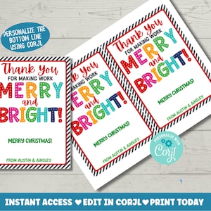 Staff Gift Card Holder Christmas Printable | Secret Santa for Work ...