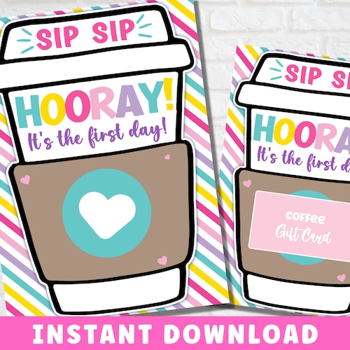 Sip Sip Hooray It's the First Day Back to School Coffee - Etsy
