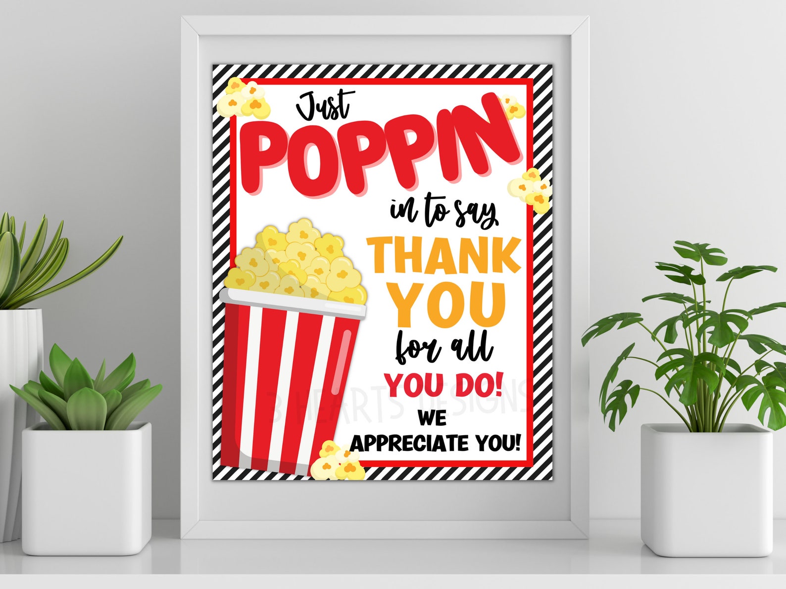 Popcorn Appreciation Sign Teacher Appreciation Print - Etsy