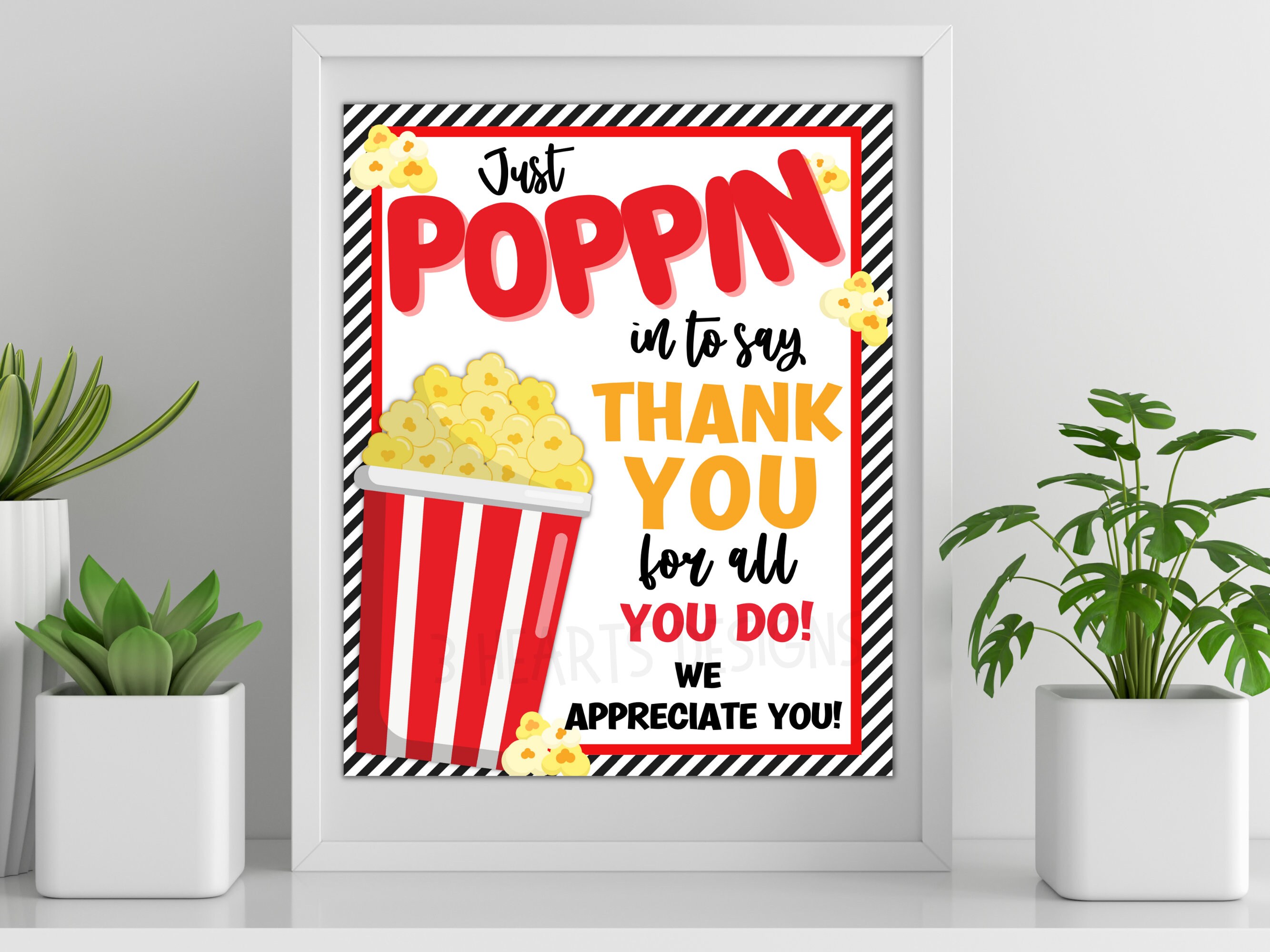 Popcorn Appreciation Sign Teacher Appreciation Print - Etsy