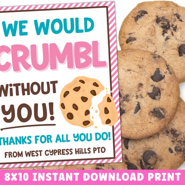 Crumbl Sign Employee Appreciation - Etsy